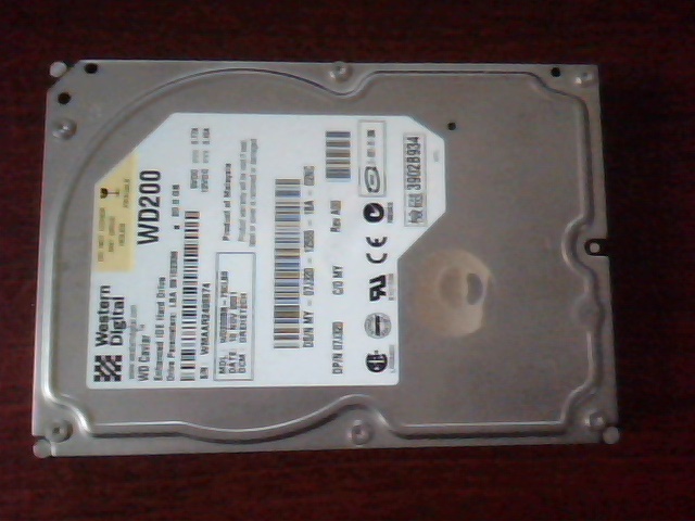 Hard Drive IDE Western Digital WD Caviar WD200BB-75CLB0 2060-001092-006 ...