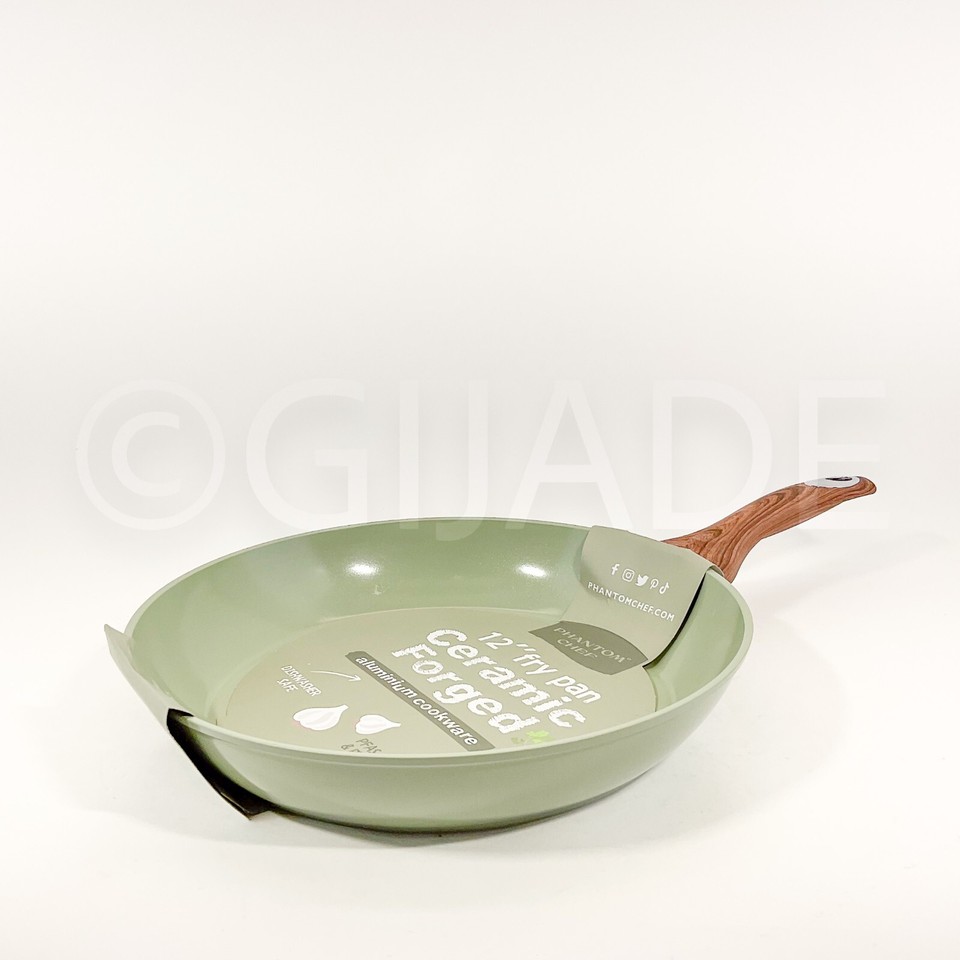 Phantom Chef Ceramic Forged Aluminum skillet Fry Pan 12" Green New | eBay