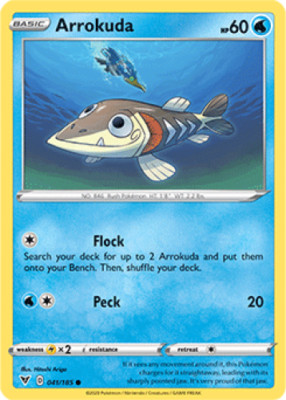 1x Arrokuda 041/185 Vivid Voltage Pokemon TCG Card NM | eBay