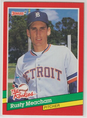 1991 Donruss The Rookies - RUSTY MEACHAM - RC #53 - Detroit Tigers (B ...