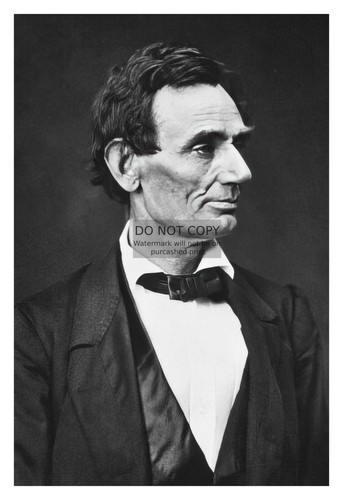 PRESIDENT ABRAHAM LINCOLN POTUS DURING CIVIL WAR SIDE PROFILE 4X6 PHOTO ...