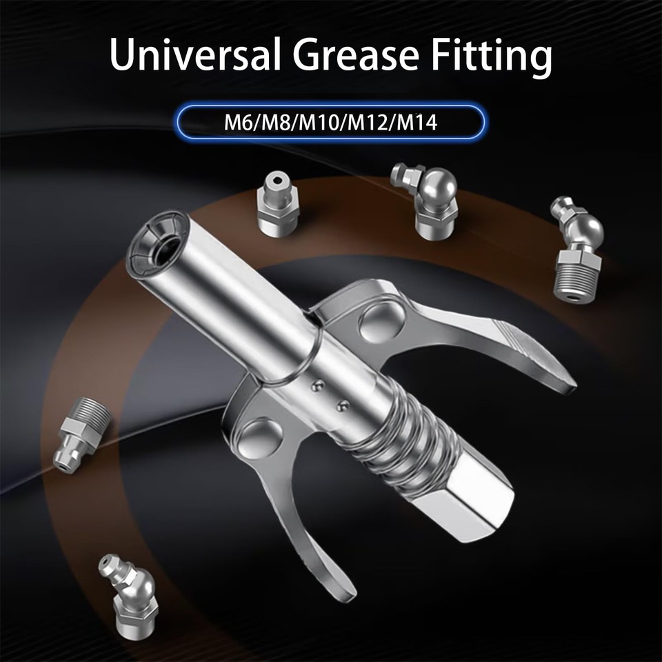 27pcs Grease Gun Fitting Kit, High Pressure Grease Gun Coupler Grease ...