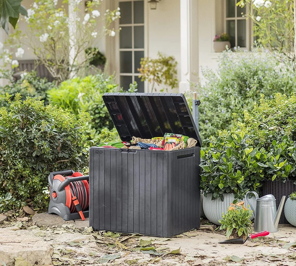 Keter City 113L Outdoor 96% Recycled Small Balcony Garden Furniture ...