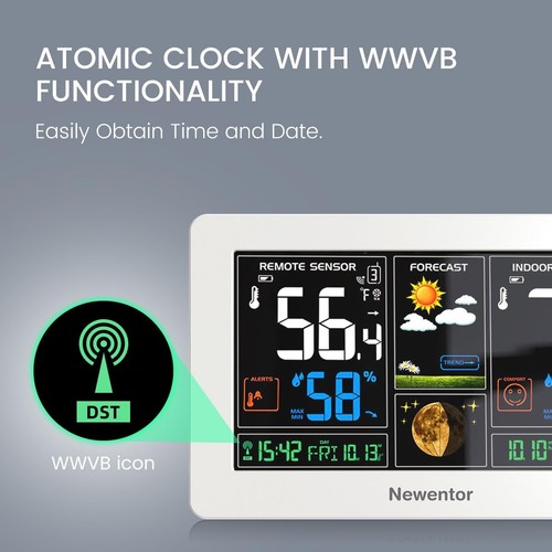 Color Display Wireless Weather Station with 3 Sensors | eBay