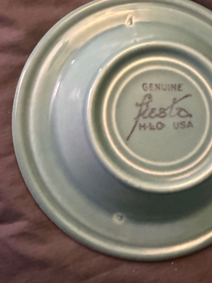 Vintage Fiesta Ashtray - Post 1940 - Turquoise | eBay