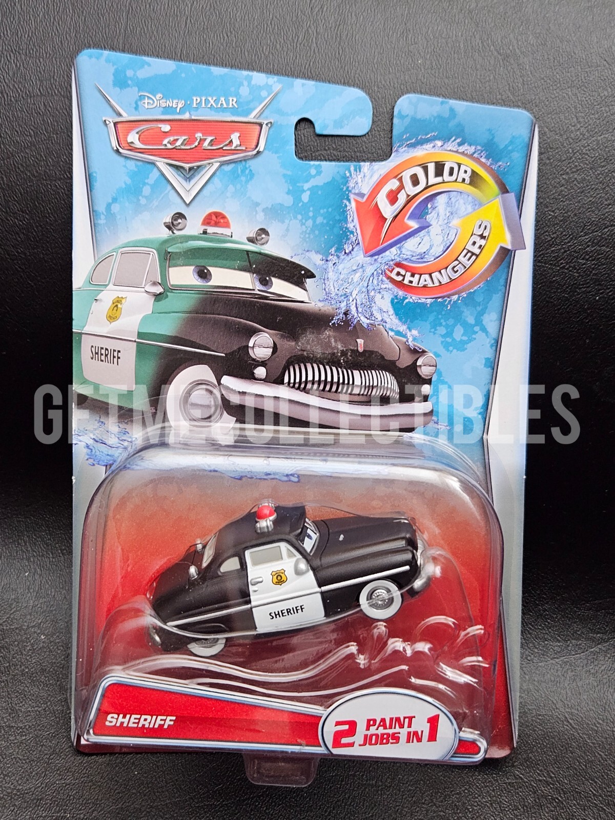 DISNEY PIXAR CARS COLOR CHANGERS SHERIFF GREEN BLACK 2015 SAVE 6% GMC ...