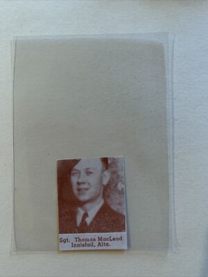 Thomas MacLeod Innisfail & John Neil MacIver Calgary 1945 WW2 Hero ...