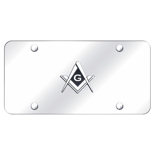 Mason Logo License Plate (Chrome on Mirrored) | eBay