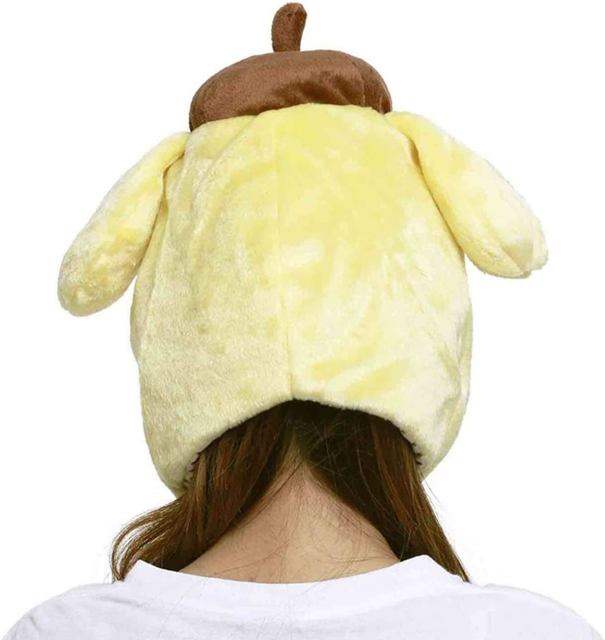 Sanrio Pompompurin Costume Cap Hat Fluffy Headgear Halloween Cosplay ...