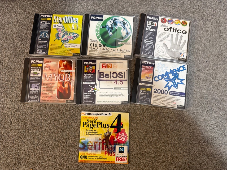 31x PC Plus Vintage Pc Magazine Cover CDs 1998-1999 | eBay UK