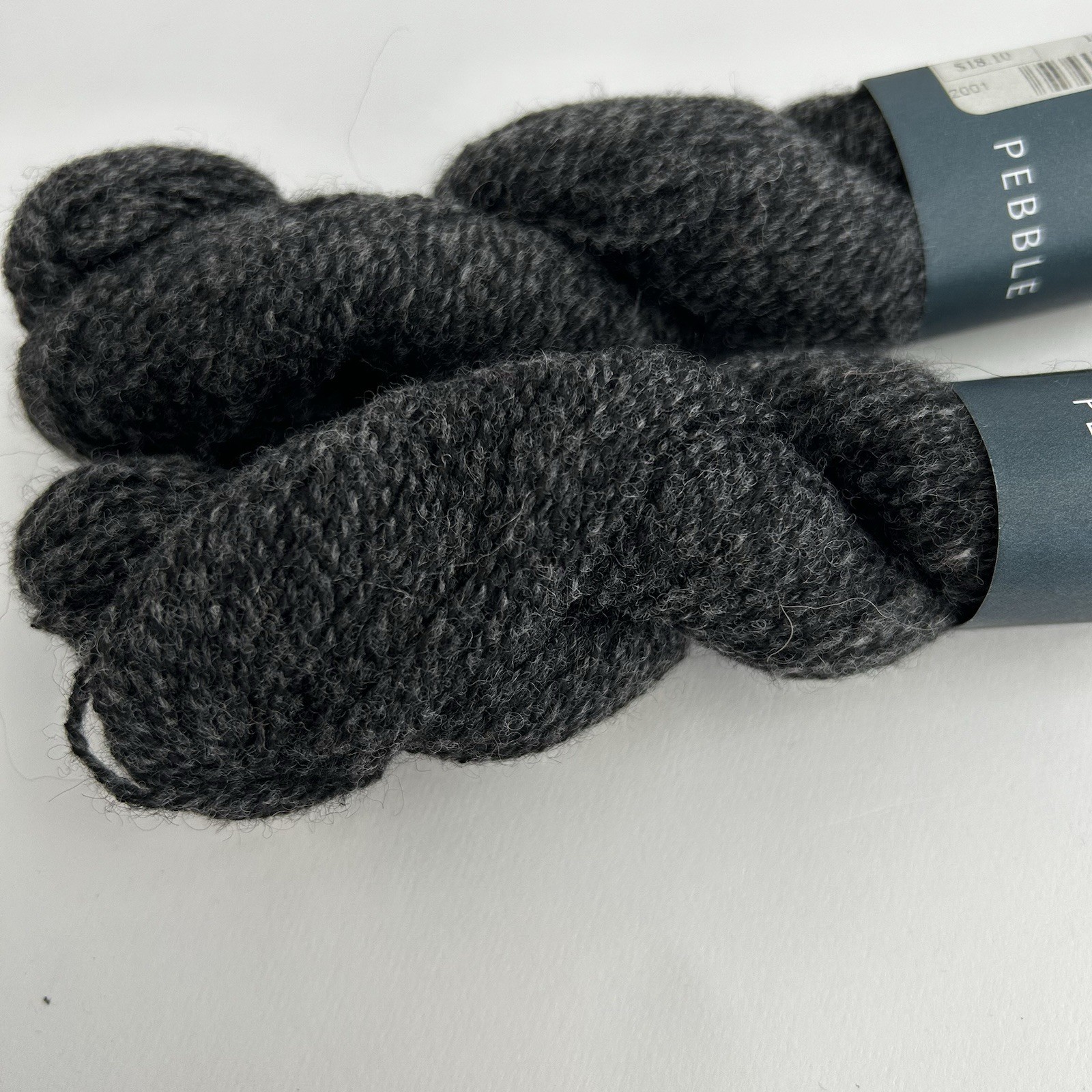 2 Skeins Lot Of Shibui Pebble Yarn Silk Merino Wool Charcoal Gray Abyss ...