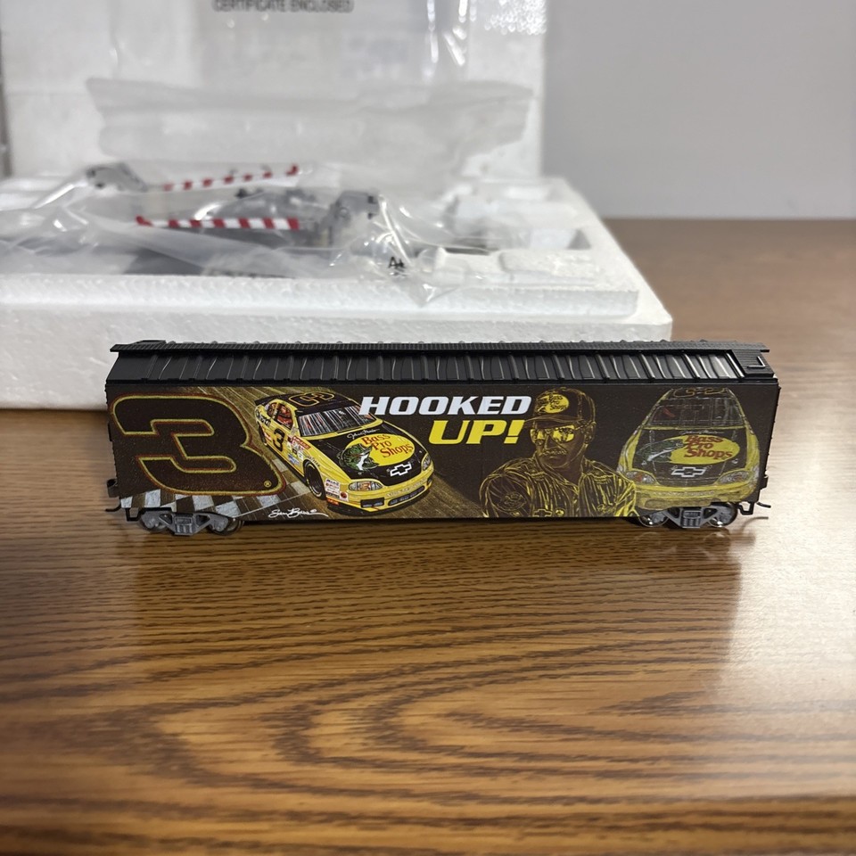 Hawthorne Train Dale Earnhardt NASCAR Hooked Up Box Car And RR Crossing ...