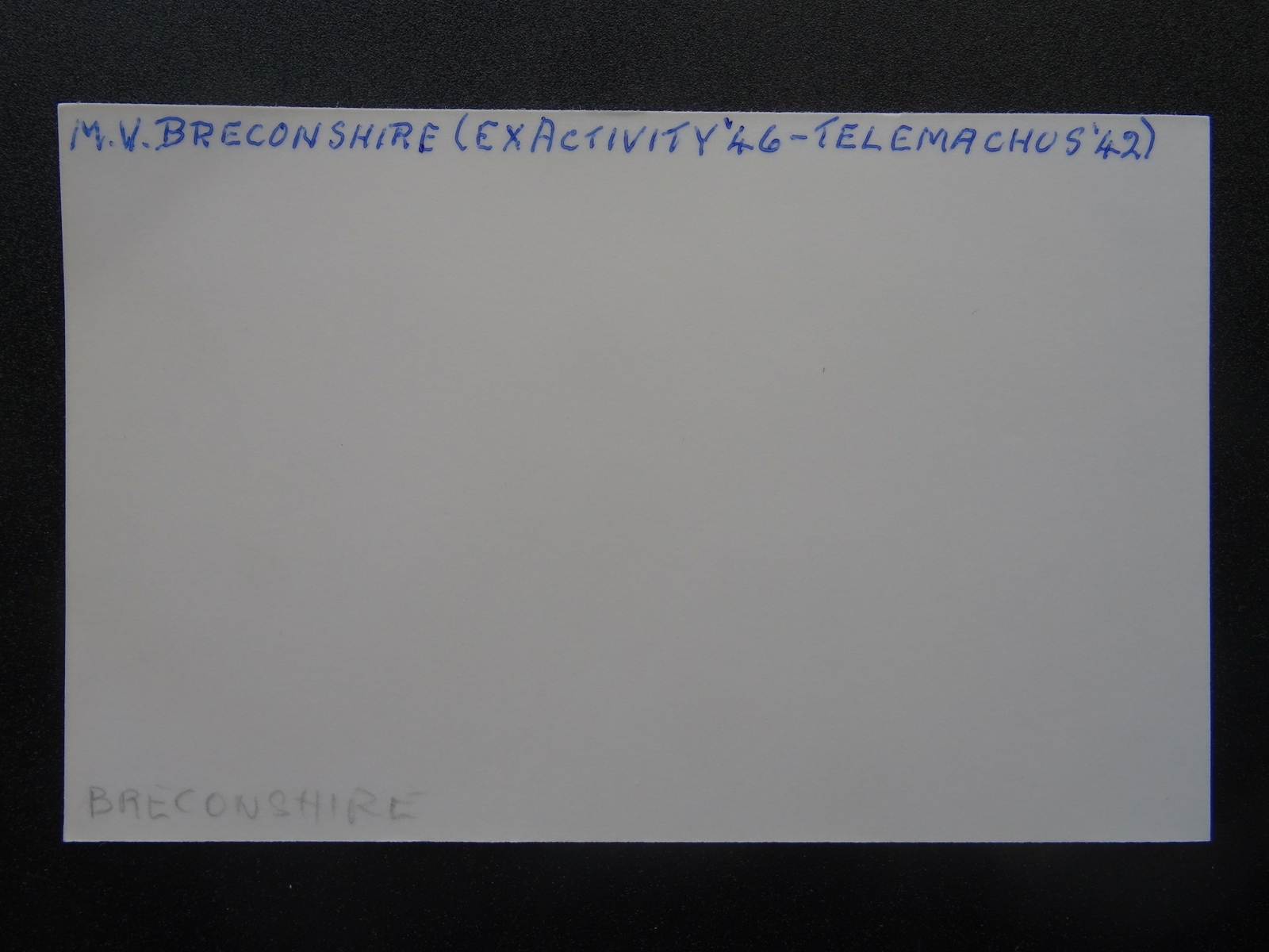 Shipping Cargo MV BRECONSHIRE EX HMS ACTIVITY EX TELEMACHUS c1940s RP ...