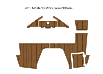 2018 Monterey M225 Swim Platform DuraEVA Seadek EVA Foam Boat flooring ...