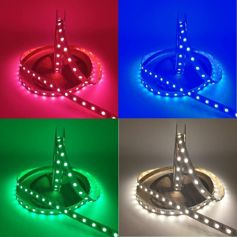 5m LED Streifen 12V/24V RGB RGBW RGBWW SMD 5050 IP65 Stripe Dimmbar ...