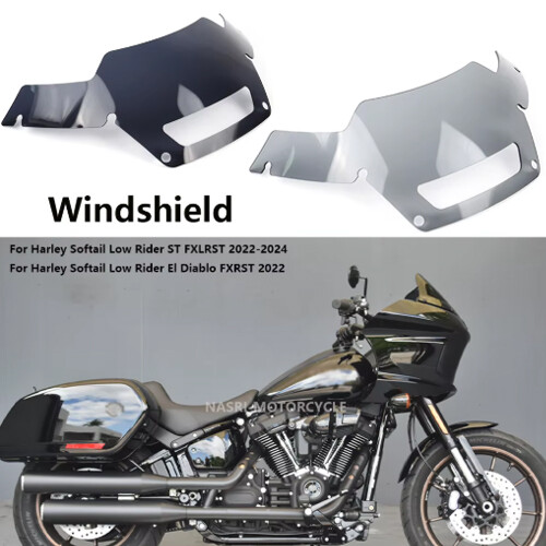 Motorcylce Windscreen Windshield For Softail Low Rider ST FXLRST El ...