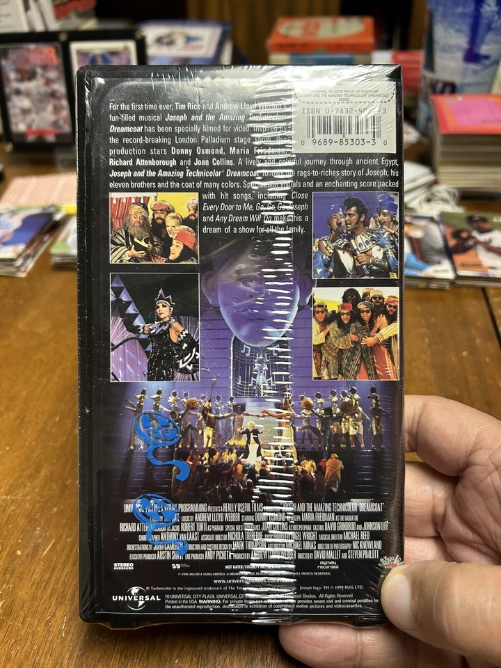 JOSEPH AND THE AMAZING TECHNICOLOR DREAMCOAT VHS - Donny Osmond Musical ...