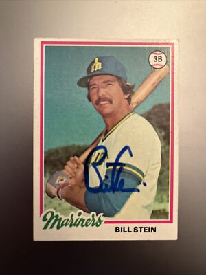 BILL STEIN 1978 TOPPS AUTOGRAPHED SIGNED AUTO BASEBALL CARD | eBay