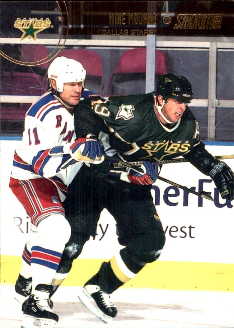 Mike Modano DALLAS STARS 2002-03 Topps Stadium Club #11 Mark Messier NY ...
