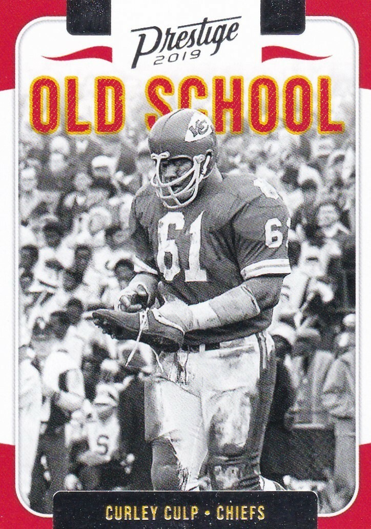 CURLEY CULP 2019 PRESTIGE OLD SCHOOL INSERT #OS-CC KANASAS CITY CHIEFS ...