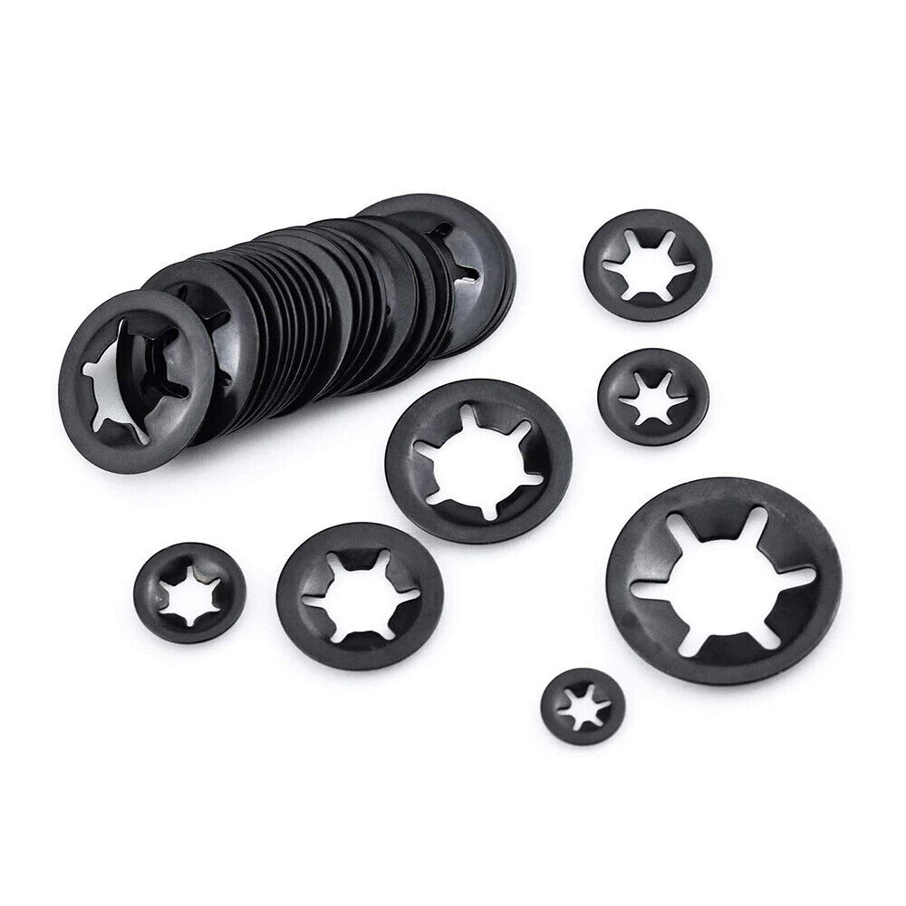 340Pcs Internal Tooth Star Lock Spring Quick Washer Push on Speed Nut ...