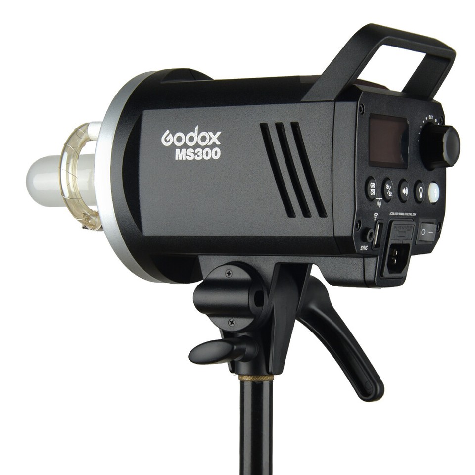 US Godox MS300 300WS 2.4G Studio Flash Compact Durable Bowens Mount ...