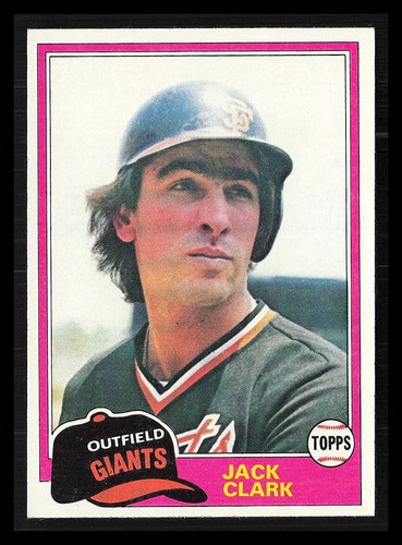 Jack Clark 1981 Topps #30 San Francisco Giants | eBay