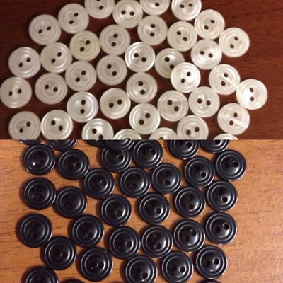 50 Pcs 10mm 2 Holes Buttons | eBay UK
