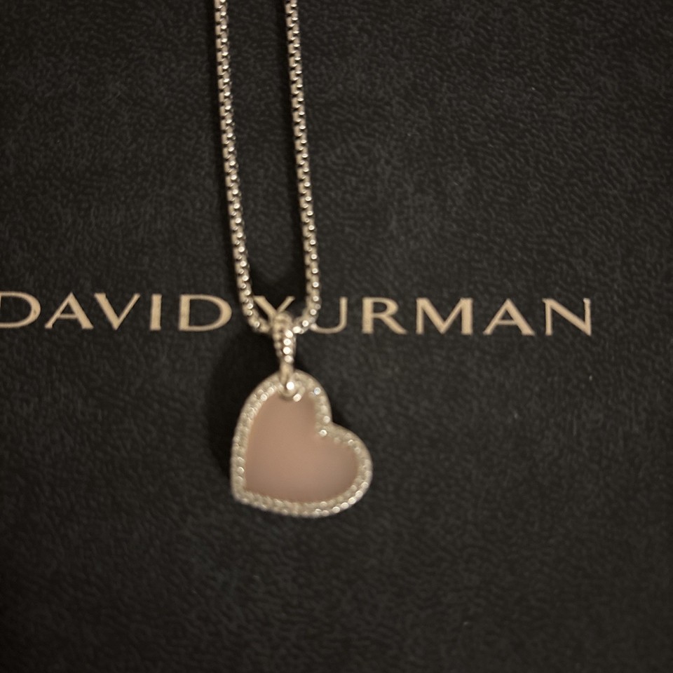 David Yurman Pink Heart Pink Pendant Necklace | eBay