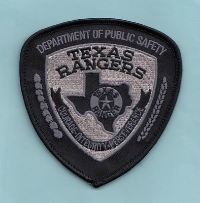 A14 GENUINE SUBDUED TEXAS RANGERS STATE TROOPER POLICE PATCH FBI DPS ...