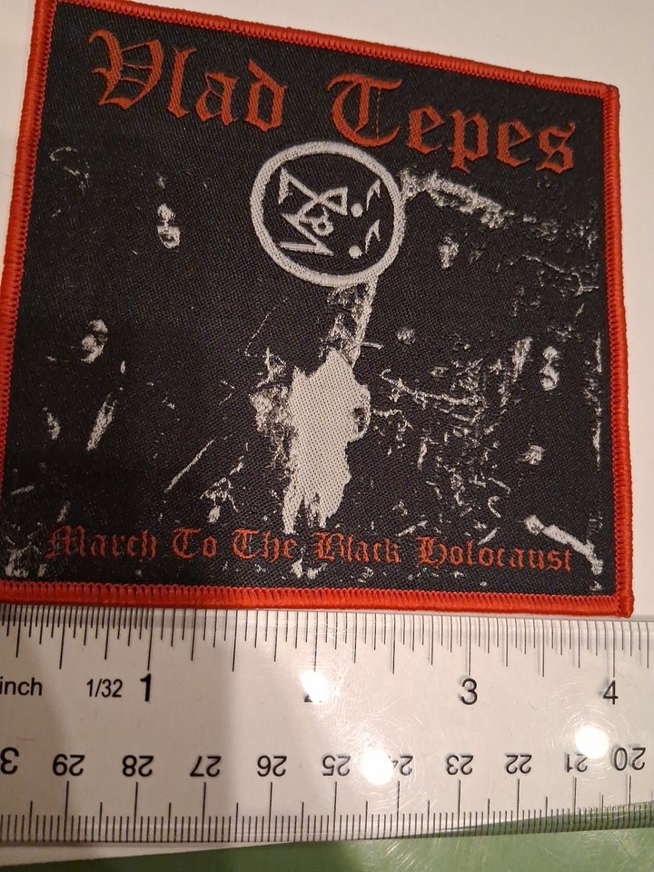 Vlad Tepes March To The Black Holocaust Red Border Woven Patch | eBay