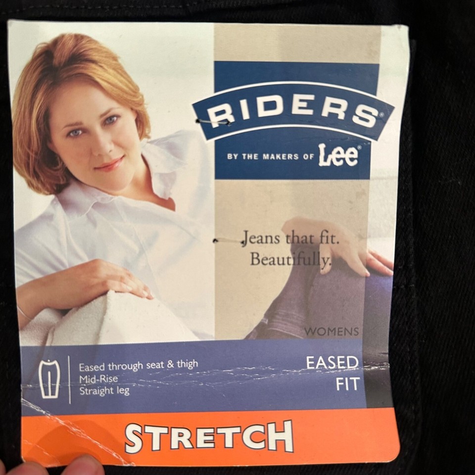 LEE RIDERS EASED FIT WOMENS STRETCH JEANS 16W NEW | eBay