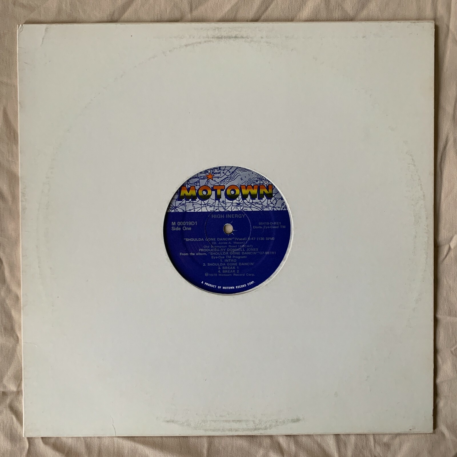 HIGH INERGY Shoulda Gone Dancin' 1979 Vinyl Maxi-Single Motown M 00019 ...