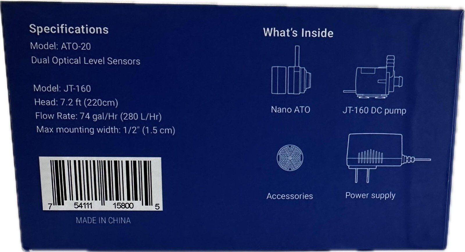 JBJ Nano ATO Advanced Kit Automatic Top off With Pump & Hose Aquarium ...