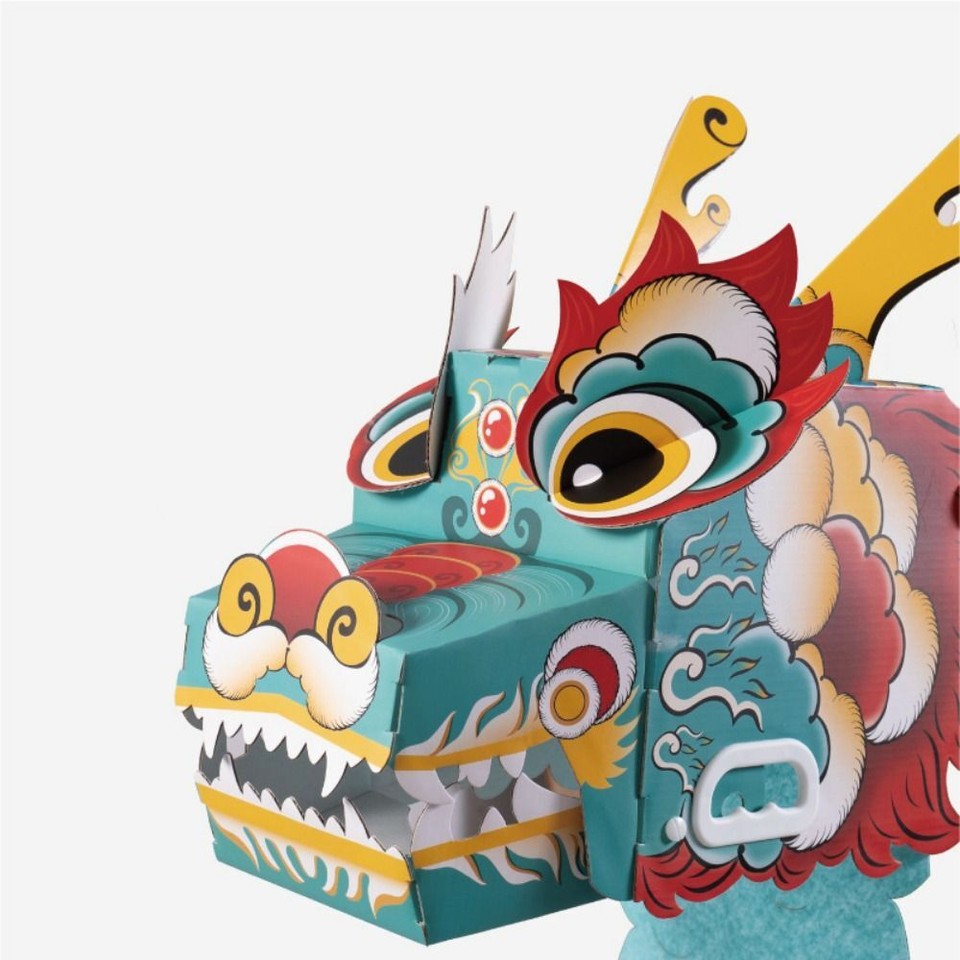 Paper Chinese Dragon Craft Kit Dragon Boat Racing Festival Supplies | eBay