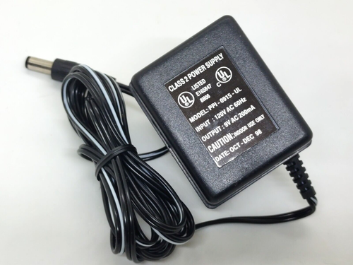R6 Adapter for # PPI-0915-UL 9VAC Class 2 Power Supply Cord Charger ...