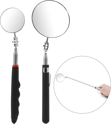 2 PCS Inspection Mirror,Telescopic Mirror,Mirror on a Stick,Mini ...