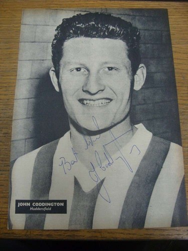 1960/1961 Football Autograph: Huddersfield Town - John Coddington ...