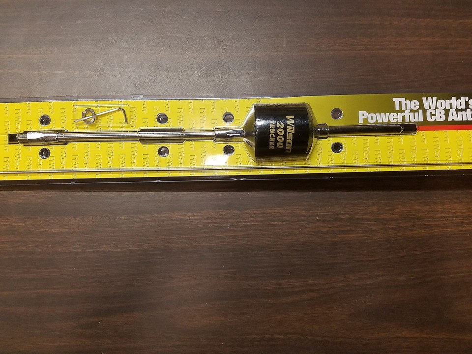 Wilson Trucker T2000 Black 10" shaft 49" Mobile CB Radio Antenna w Whip ...