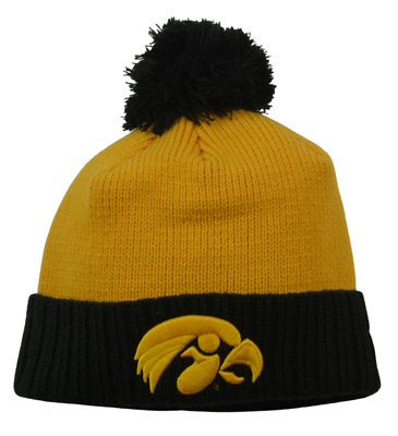 Iowa Hawkeyes NCAA New Era Color Chill Pom Knit Beanie Winter Hat | eBay