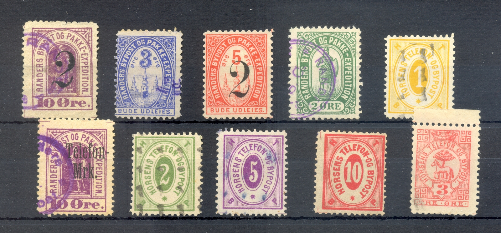 DENMARK 10 LOCAL STAMPS--BYPOST -F/VF @1 | eBay