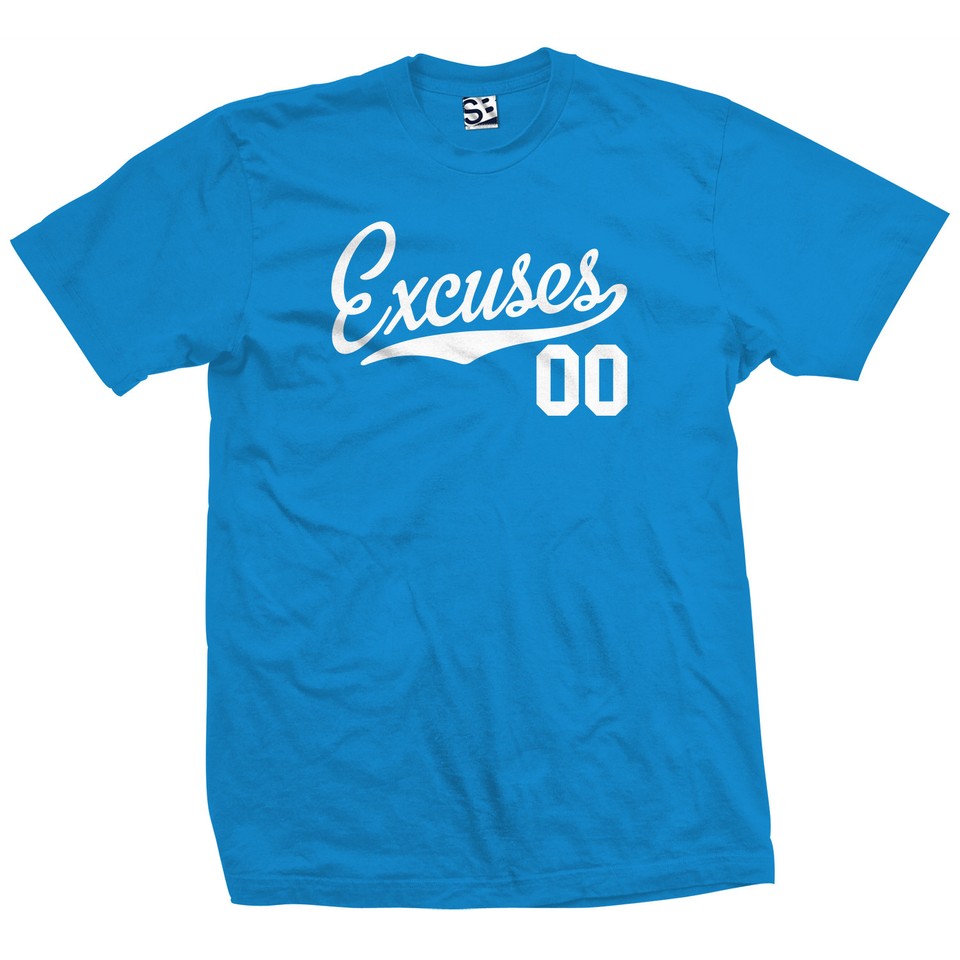 00 Excuses Script Shirt | No Excuse Zero 0 Hustle Grind Unisex | eBay