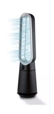 Silvercrest 38" Bladeless Tower Fan - 120° Oscillation - 20 Fan Speeds ...