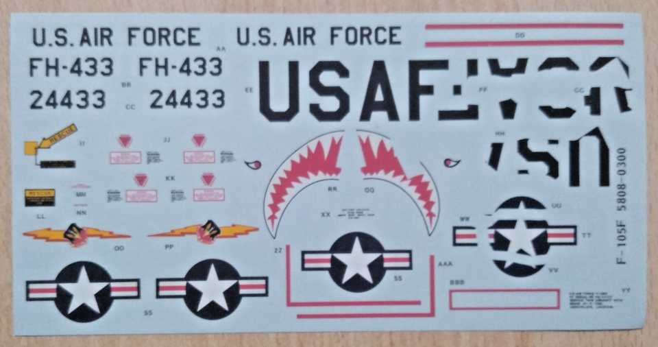 14-5808 MONOGRAM 1:48 Scale REPUBLIC F-105F THUNDERCHIEF Plastic Model ...