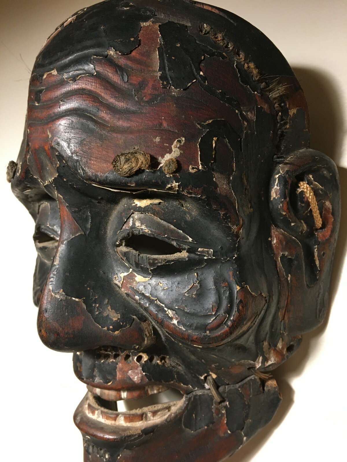 Antique Edo Period Japanese Noh "Ko Jo" Mask Patina/Danced SIGNED ...