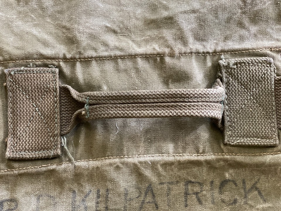 Vintage US Military Issue Top Load Canvas Duffle Bag Richard Kilpatrick ...