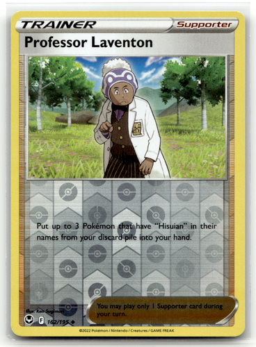 Professor Laventon 162/195 Reverse Holo Uncommon SWSH12: Silver Tempest ...