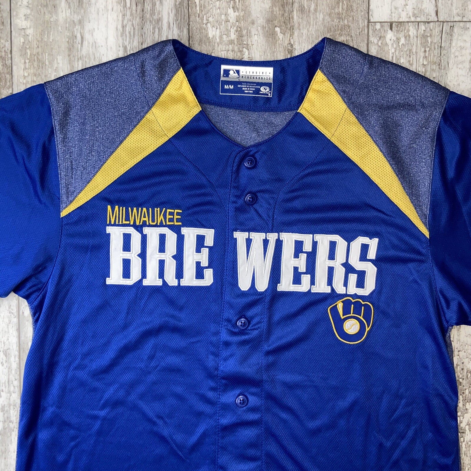 MLB Milwaukee Brewers Jersey True Fan Genuine Merchandise Sz M | eBay