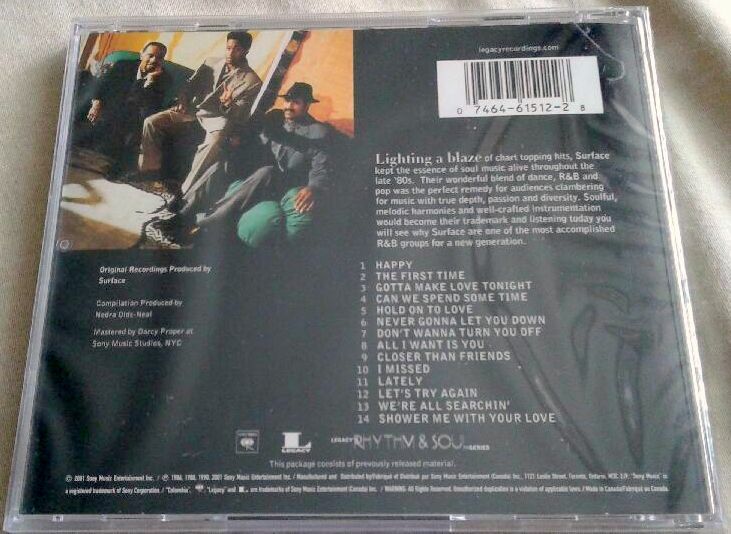 SURFACE -THE FIRST TIME:THE BEST OF SURFACE- CD FACTORY SEALED | eBay