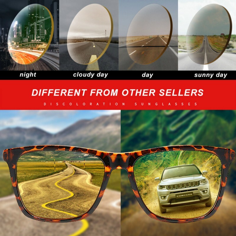Aluminium HD Polarized Photochromic Sunglasses Men Night Vision Driving ...